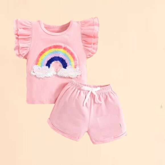 Boutique | Matching Sets | Pastel Rainbow Dress Smash Birthday Rainbow ...